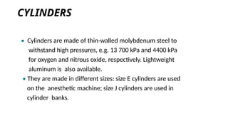 Cylinders and Color coding And Different Gases | PPTX