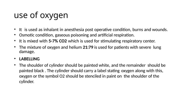 Cylinders and Color coding And Different Gases | PPTX | First Aid ...