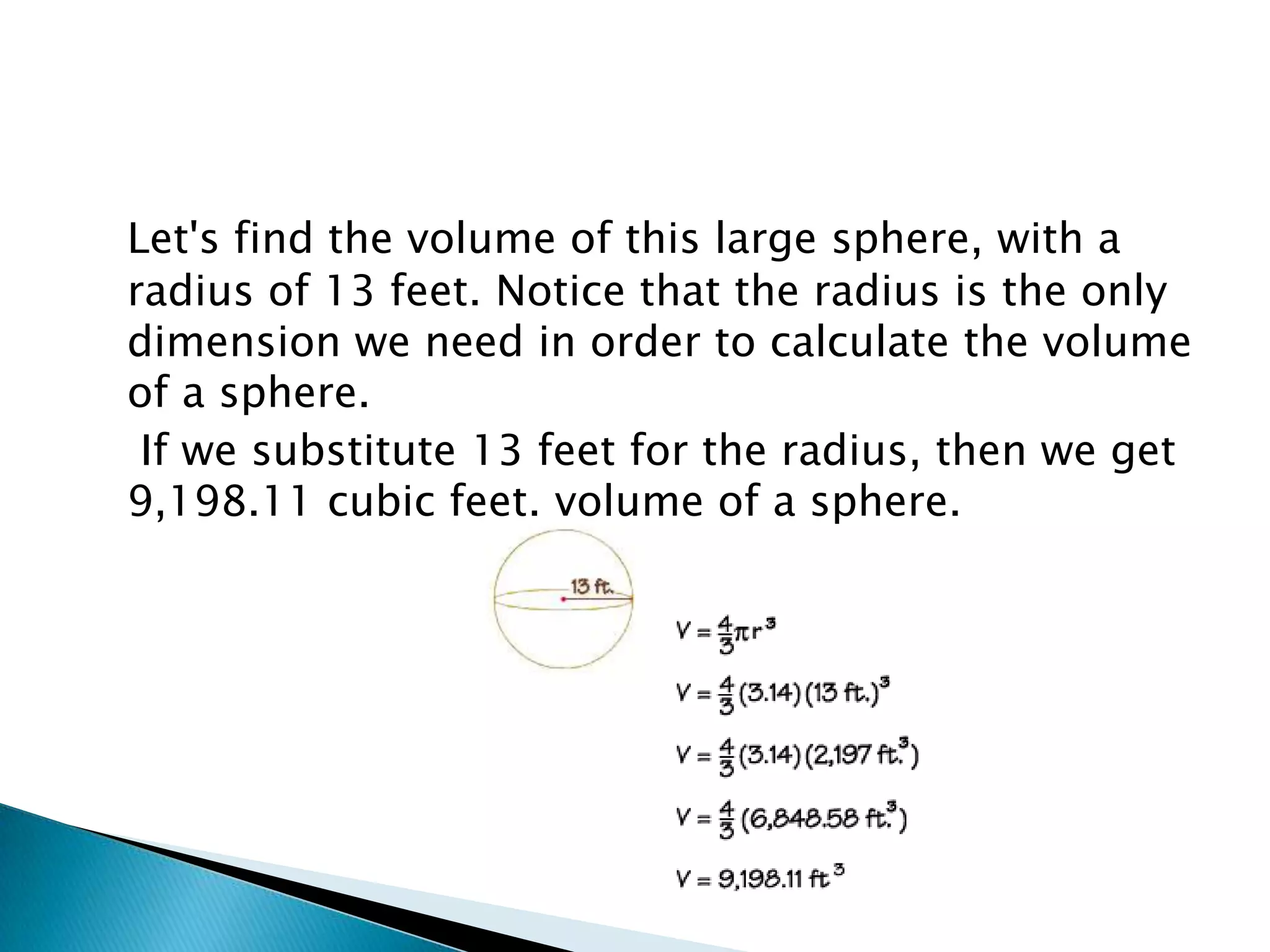 Cylinders, cones and spheres | PPTX