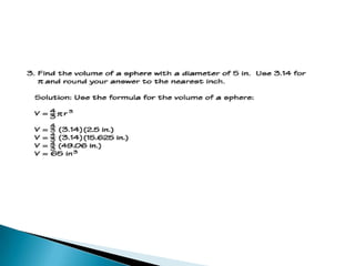 Cylinders, cones and spheres | PPTX