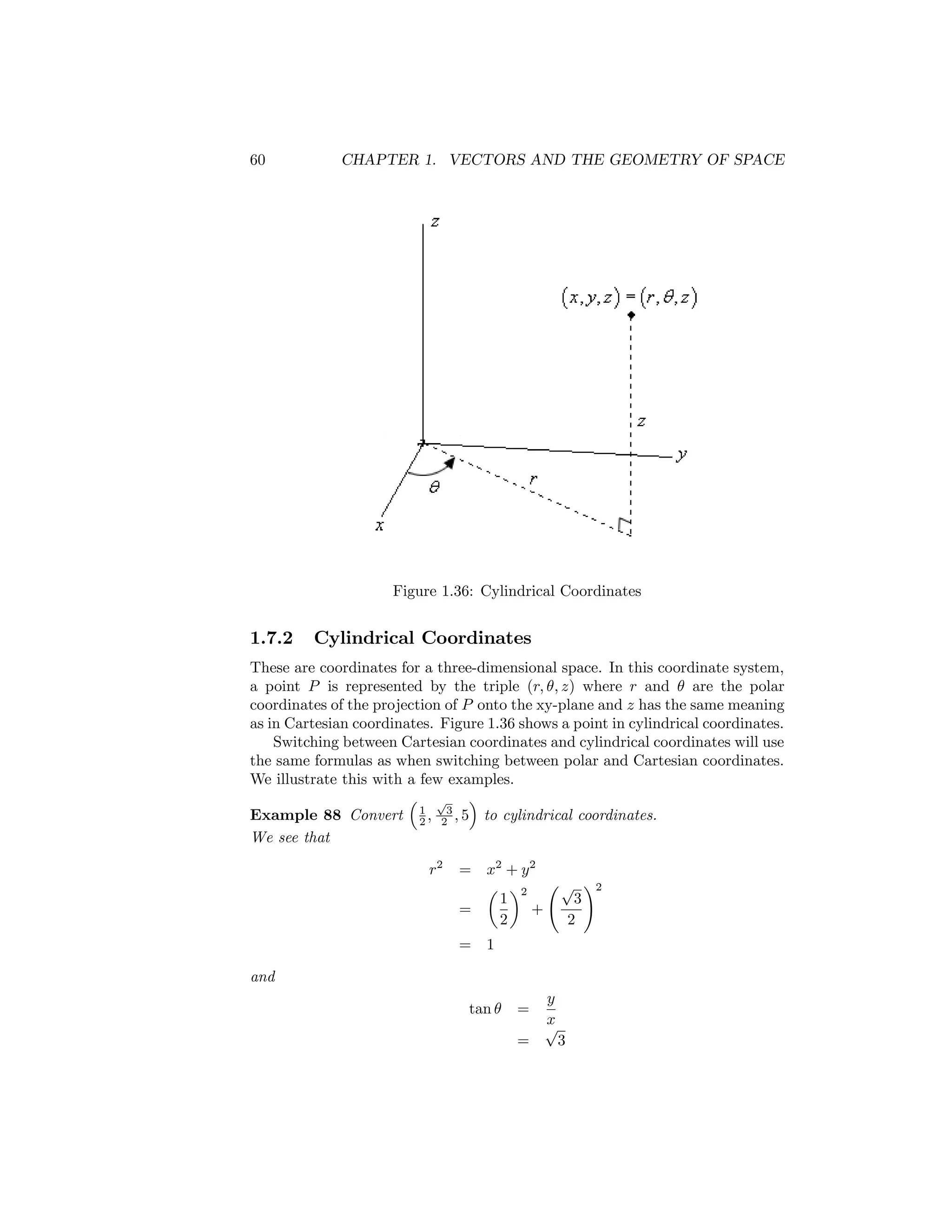 Cylindrical and spherical coordinates | PDF