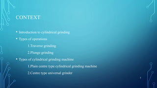 Cylindrical grinding | PPTX