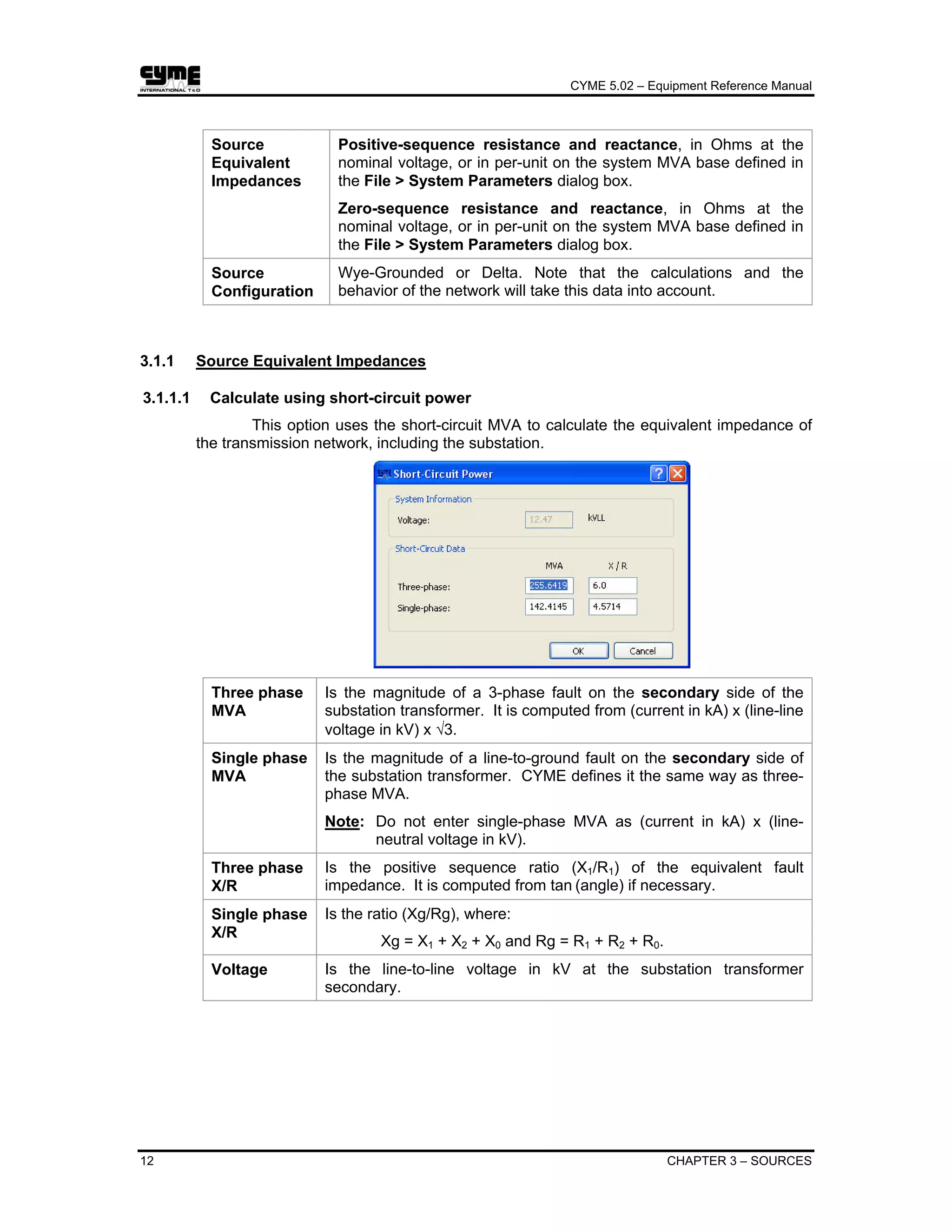Cyme equipment reference manual | PDF