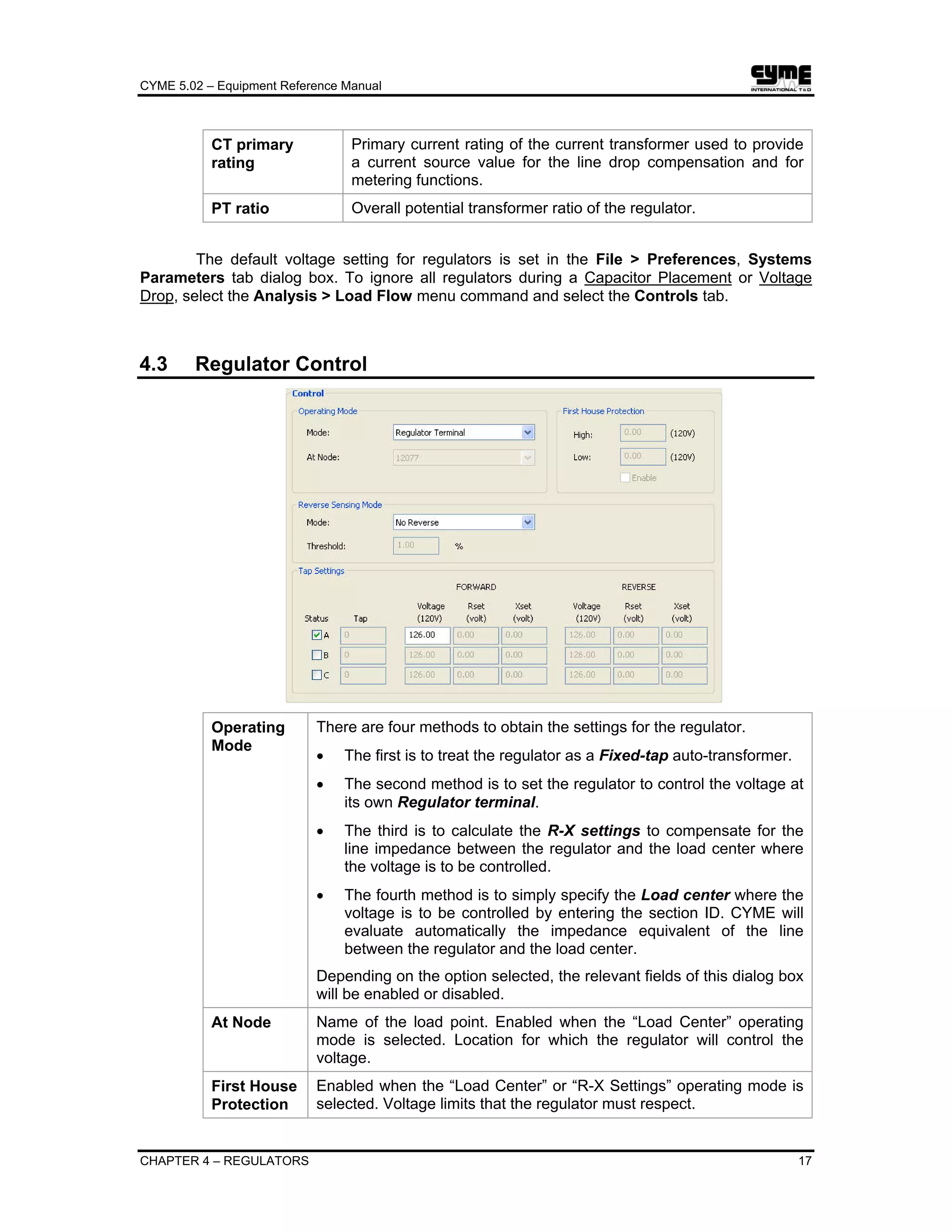 Cyme equipment reference manual | PDF