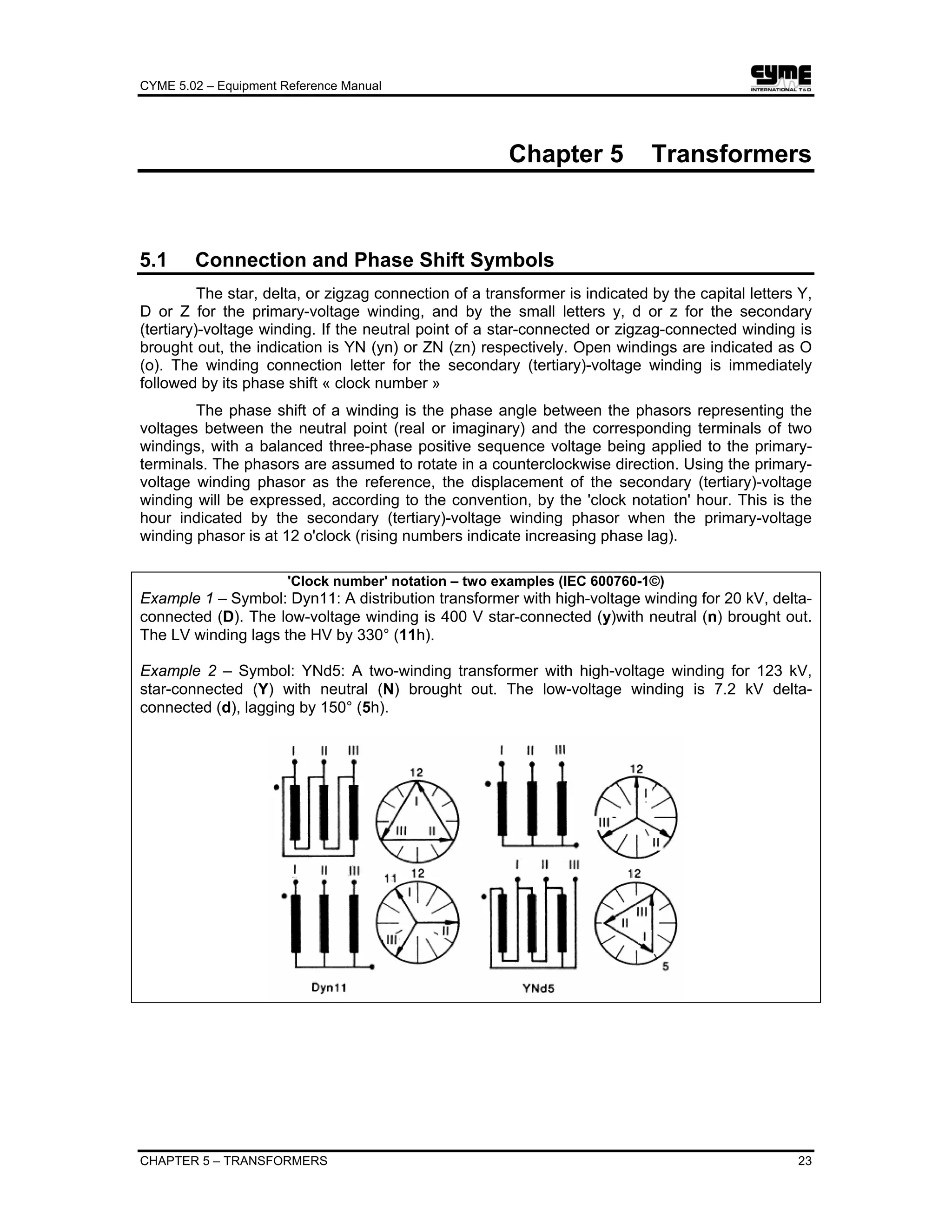 Cyme equipment reference manual | PDF