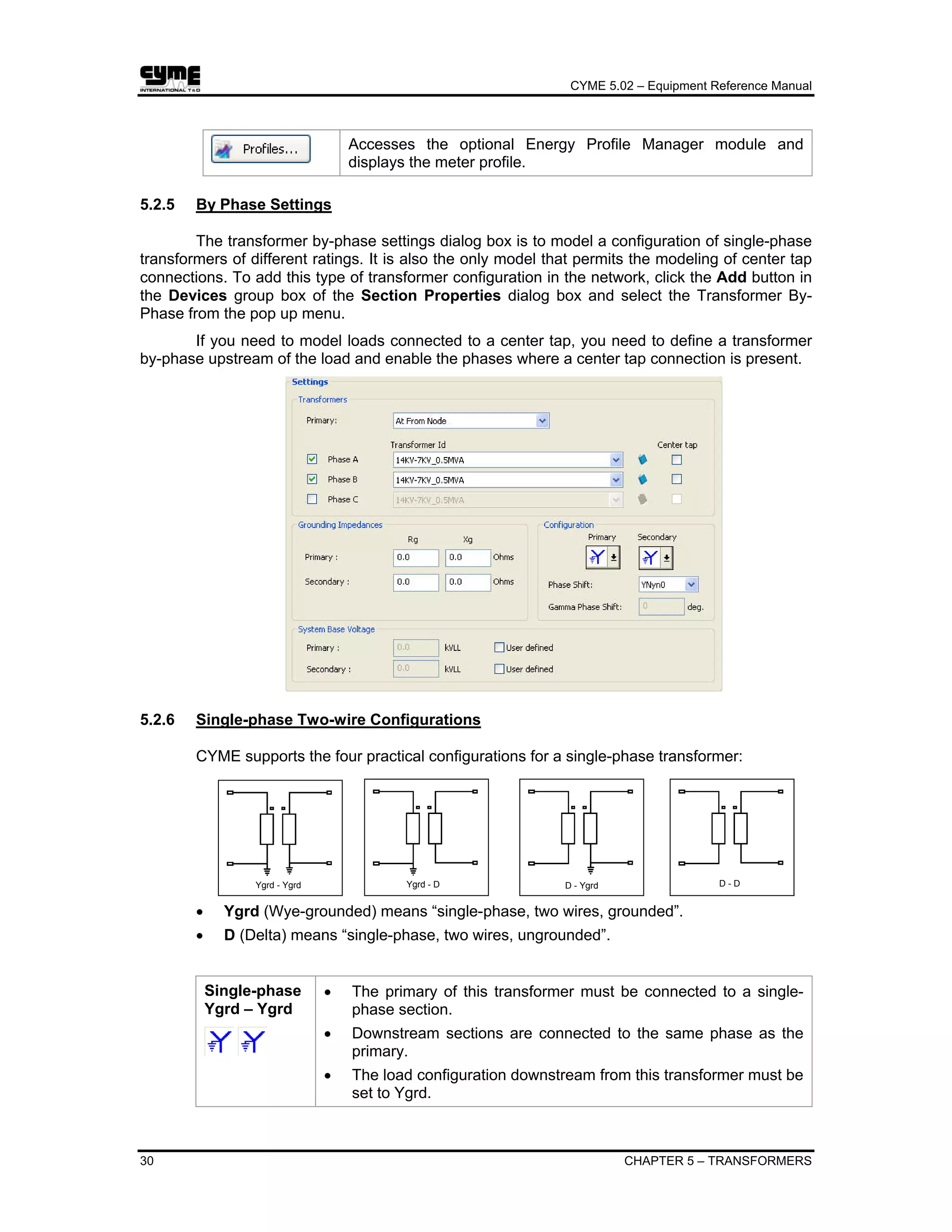 Cyme equipment reference manual | PDF