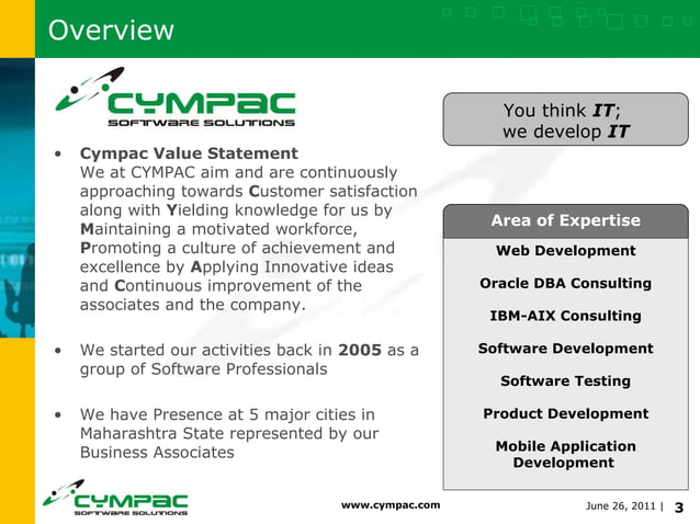 Cympac Corporate Presentation | PPT