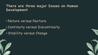 ISSUES ON HUMAN DEVELOPMENT | PPTX