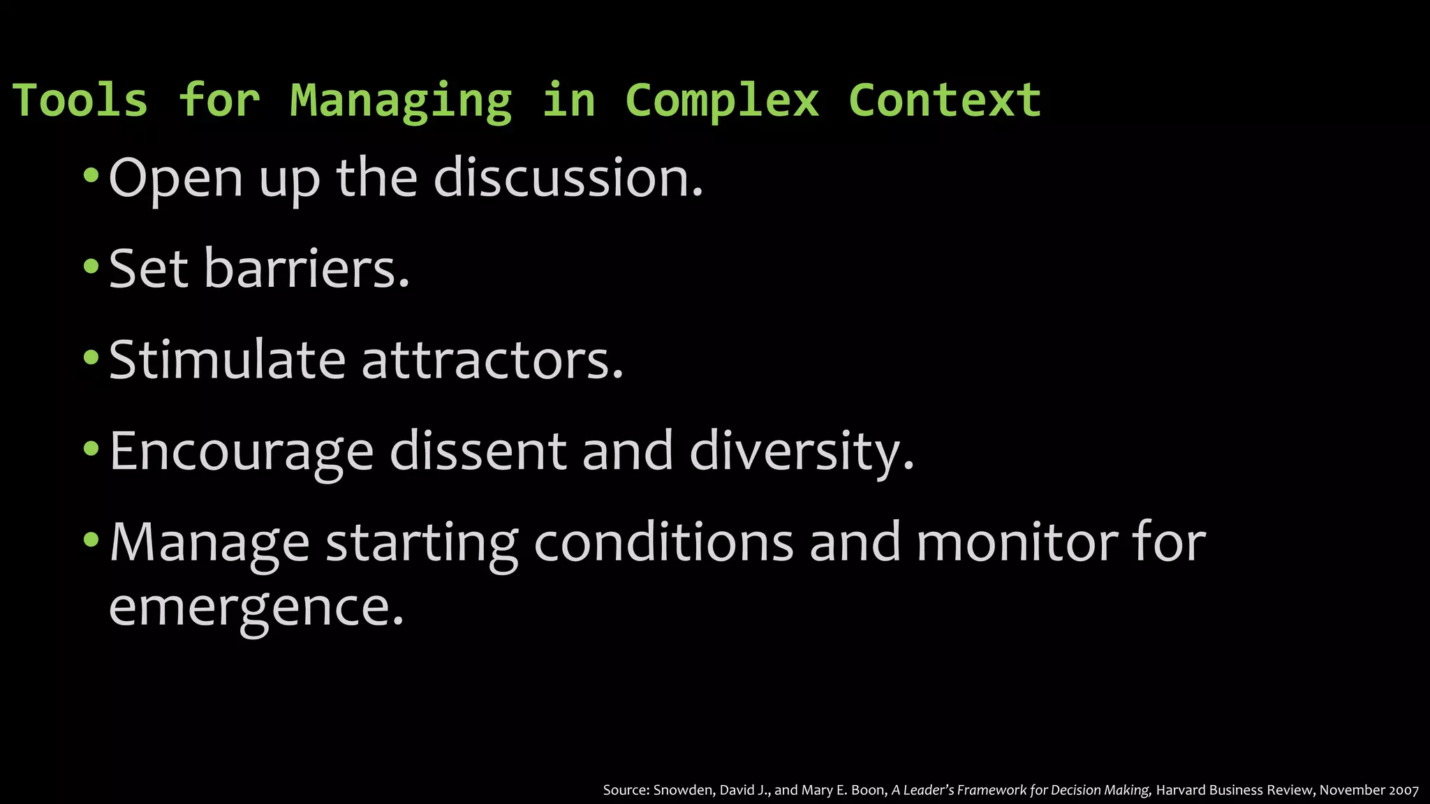 Cynefin - A Framework for Leaders in an Ever-Changing World | PPTX