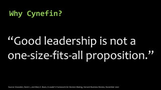 Cynefin - A Framework for Leaders in an Ever-Changing World | PPTX