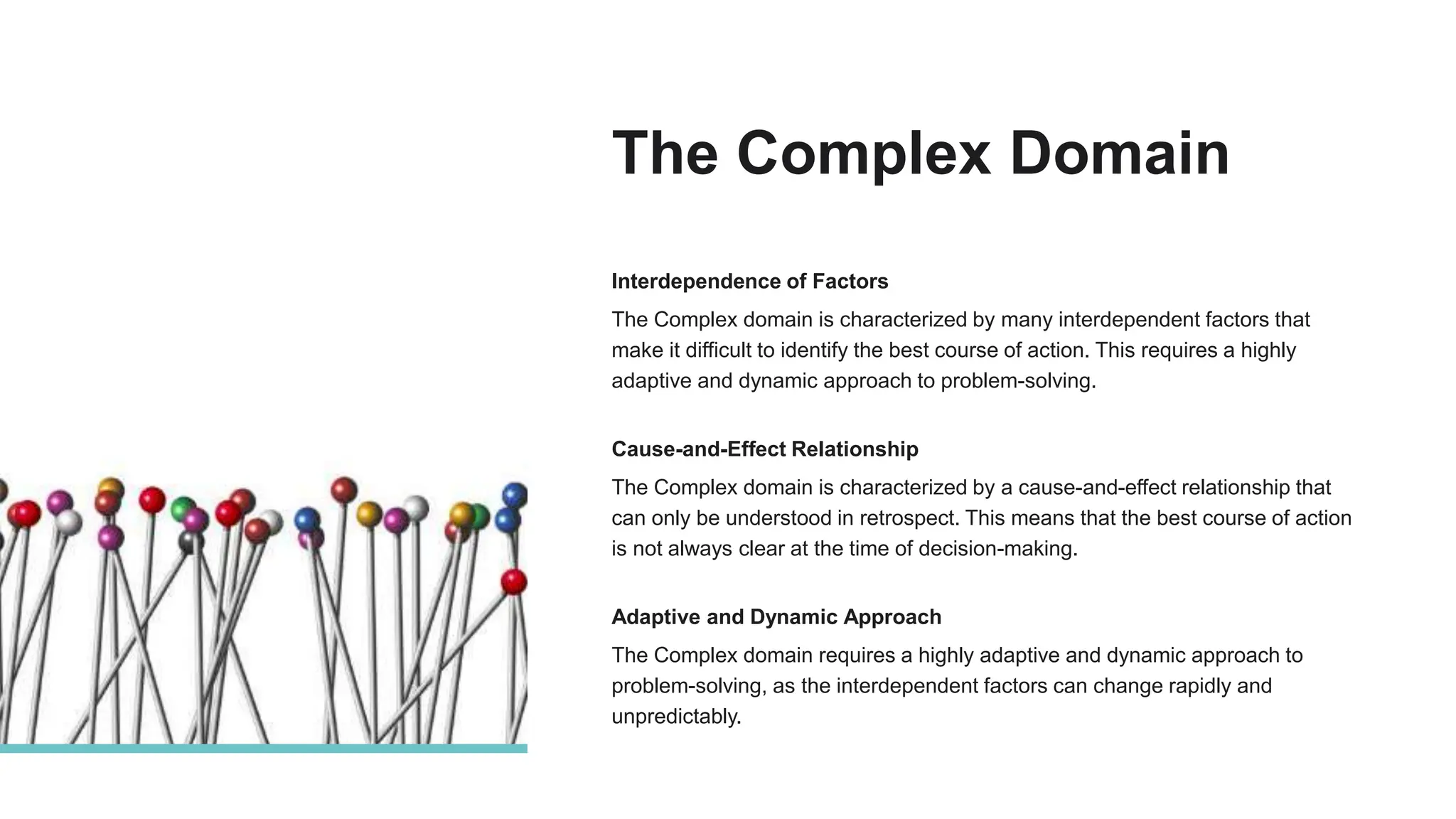 Cynefin Framework and Cause and effect relationship of the four ...