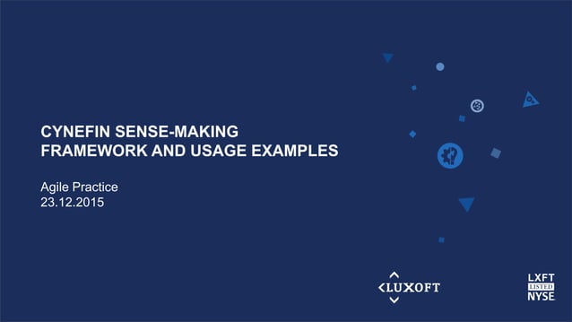 Cynefin sensemaking framework and usage examples | PPTX | Computer Software and Applications ...