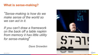 Cynefin sensemaking framework and usage examples | PPTX | Computer Software and Applications ...