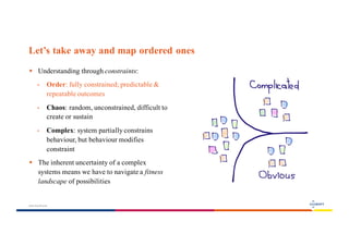 Cynefin sensemaking framework and usage examples | PDF