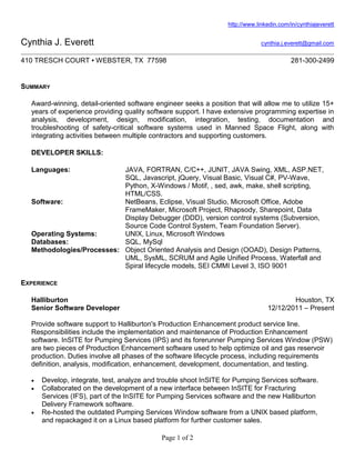 Cynthia everett-resume-022713 | PDF