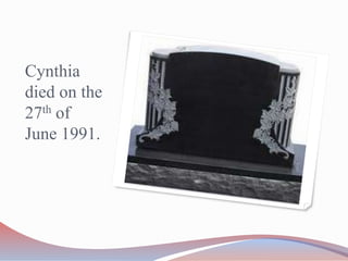 Cynthia longfield. by nichola | PPT