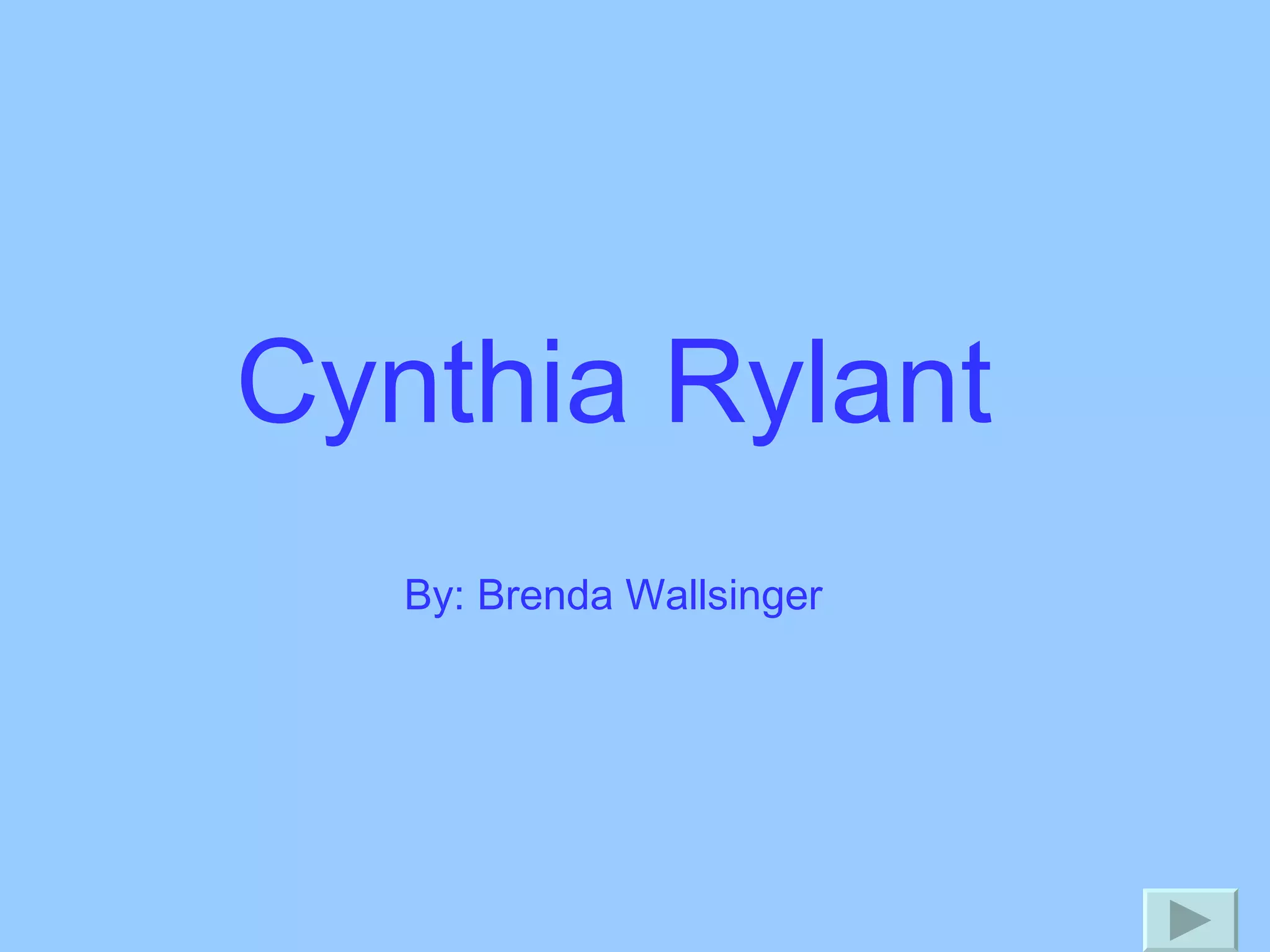 Cynthia Rylant | PPT