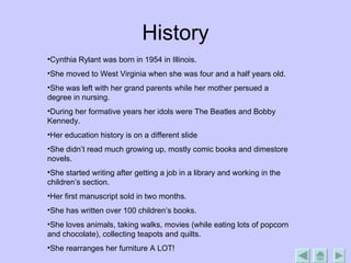 Cynthia Rylant | PPT