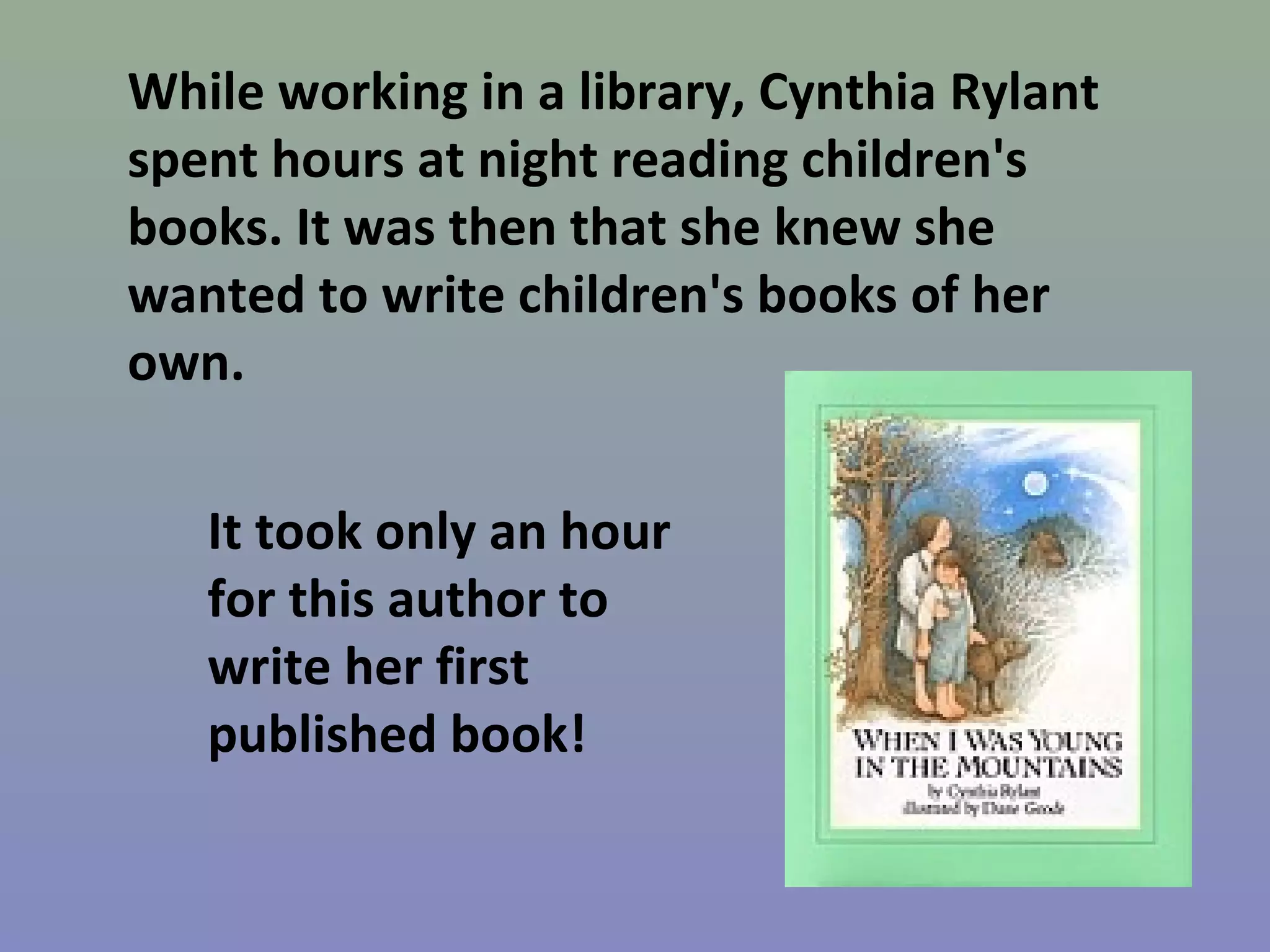 Cynthia Rylant | PPT | Dogs | Pets