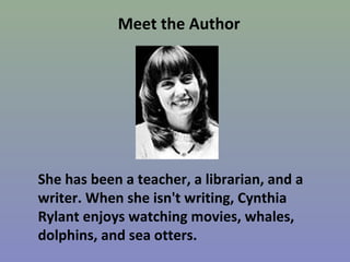 Cynthia Rylant | PPT | Dogs | Pets