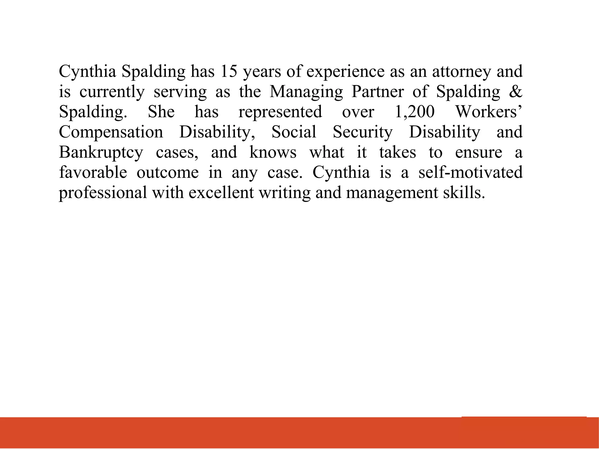 Cynthia Spalding Attorney | PPT