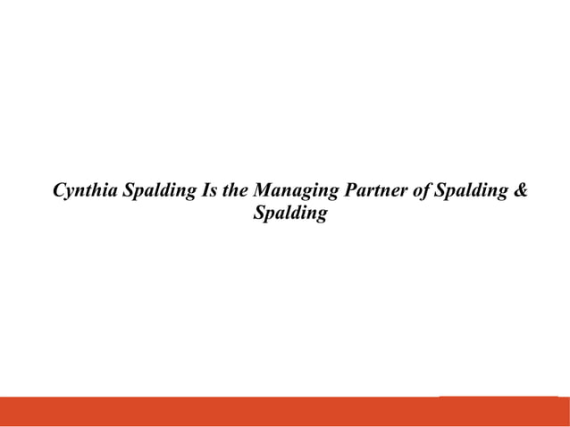 Cynthia Spalding Attorney | PPT