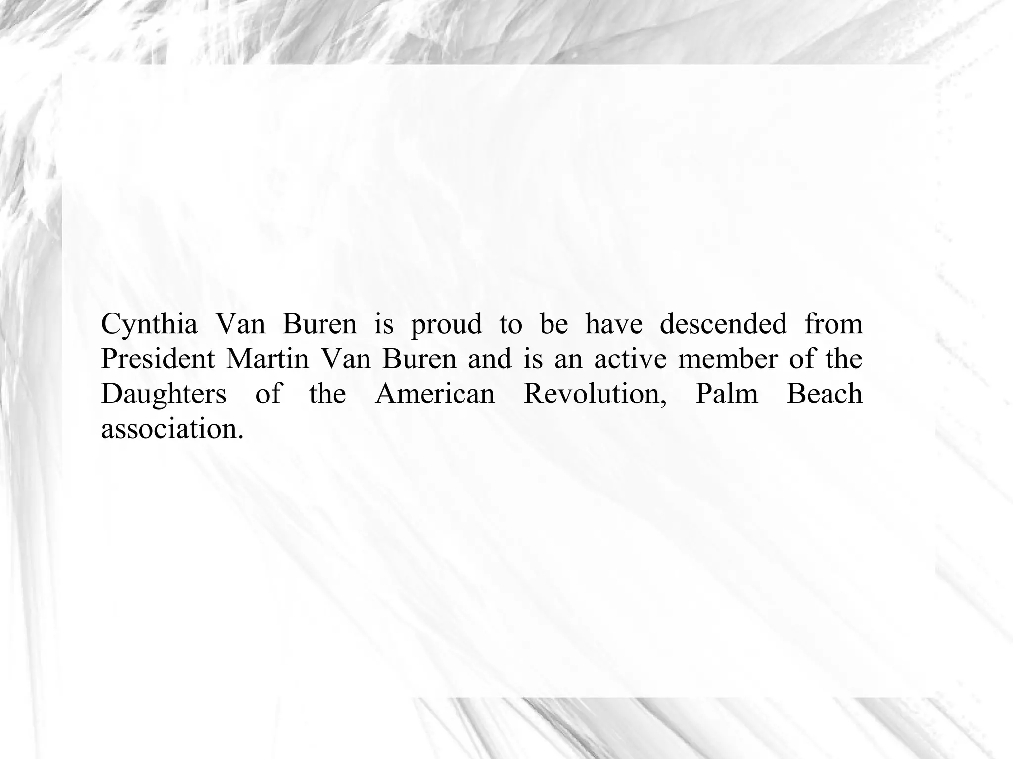 Cynthia van buren : President martin van buren | PPT | Genealogy and ...