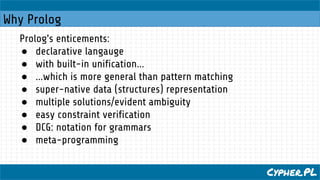Cypher.PL: Executable Specification of Cypher written in Prolog | PPT
