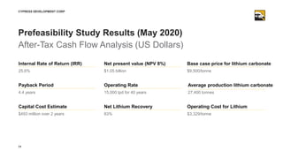 Clayton Valley Lithium Project, Nevada Presentation | PPT