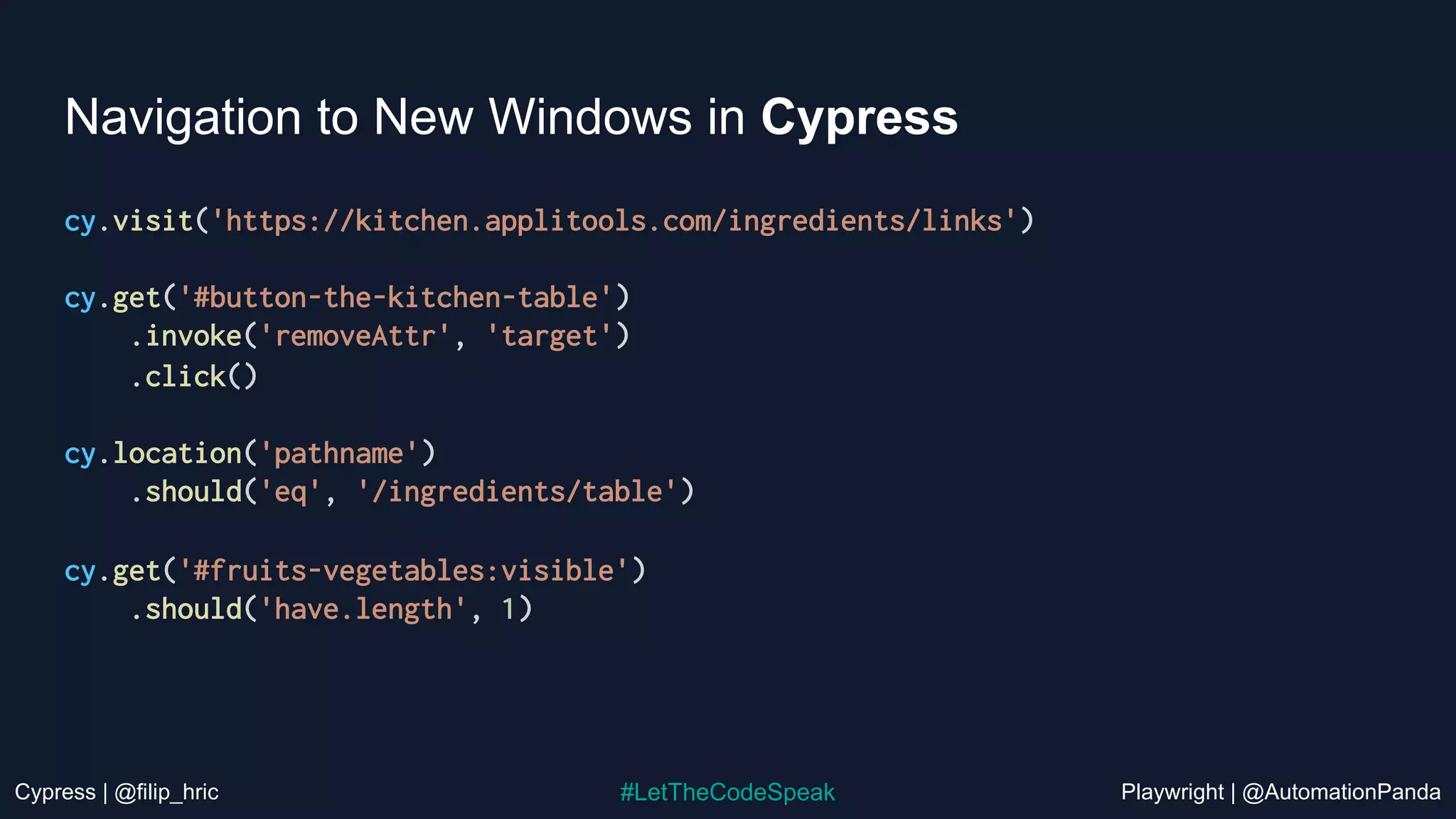 Cypress-vs-Playwright: Let the Code Speak | PDF | Technology & Computing