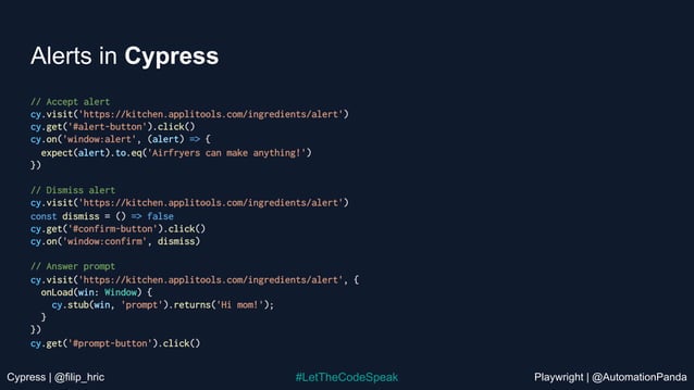 Cypress Vs Playwright Let The Code Speak Pdf Technology And Computing