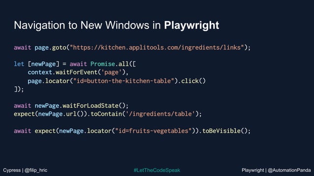 Cypress-vs-Playwright: Let the Code Speak | PDF | Technology & Computing