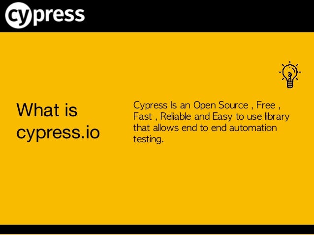 Cypress a java script end to end testing framework Cypress a java script end to end testing framework