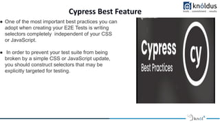 Cypress Best Pratices for Test Automation | PDF