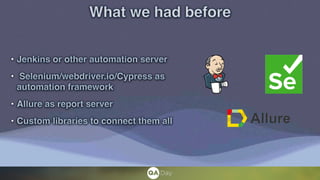 КОСТЯНТИН КЛЮЄВ «Cypress Cloud: automation has no boundaries» Online QADay 2023 | PPT