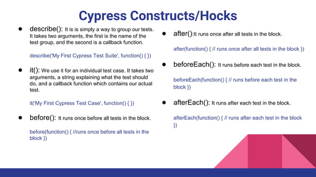 Cypress for Testing | PPTX