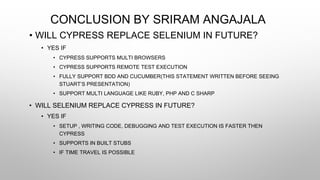 LONDON SDET MEETUP - Difference between Selenium and Cypress ...
