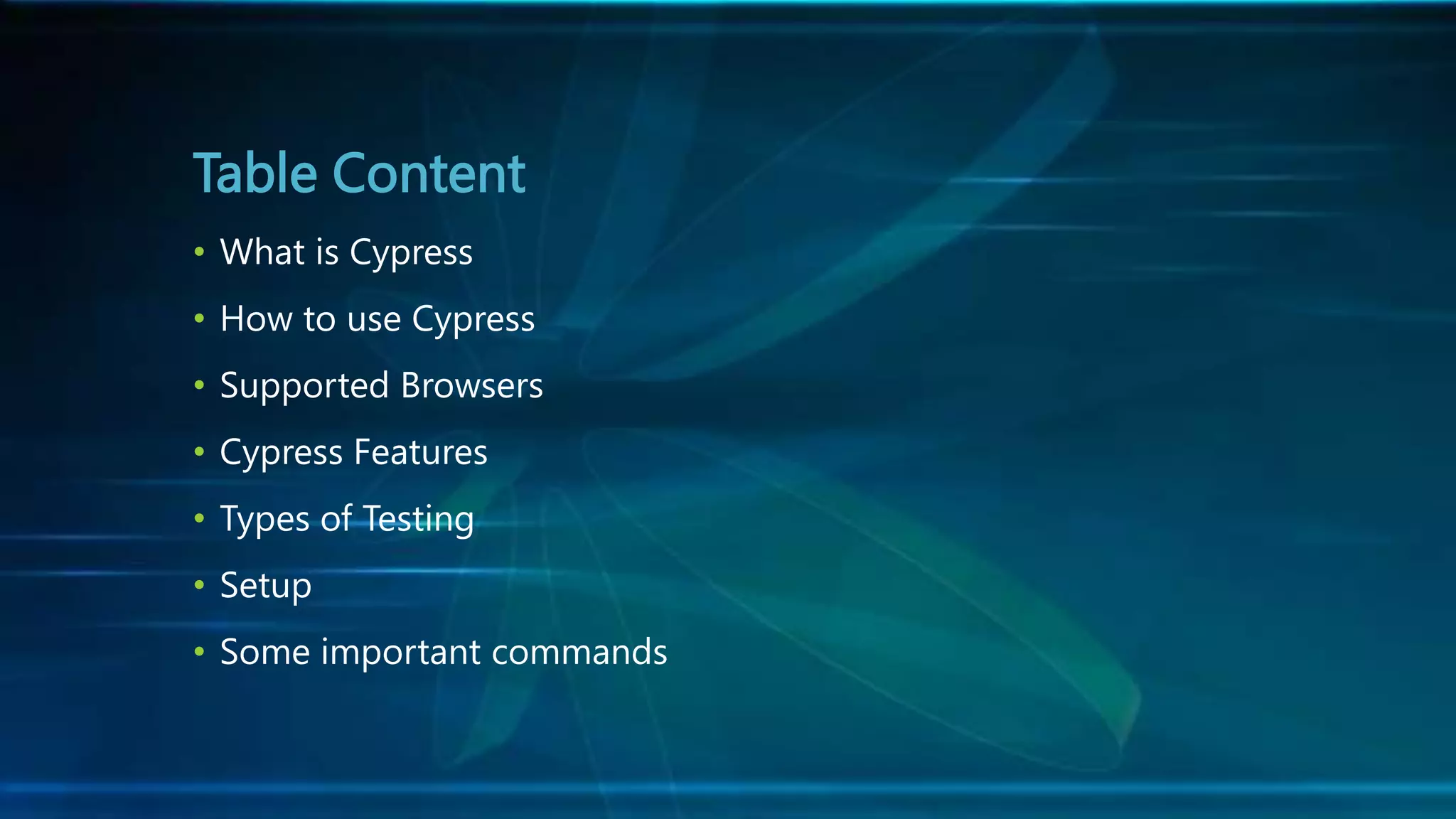 Automation using Cypress | PPT Automation using Cypress | PPT