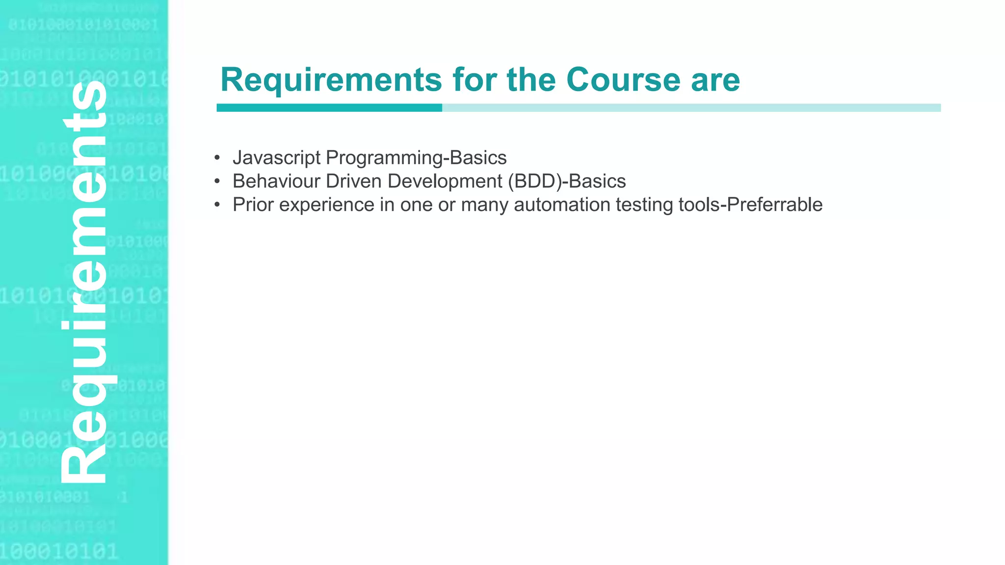 Cypress Test Techniques Cucumber Bdd Frameworktddapi Tests Course Ppt