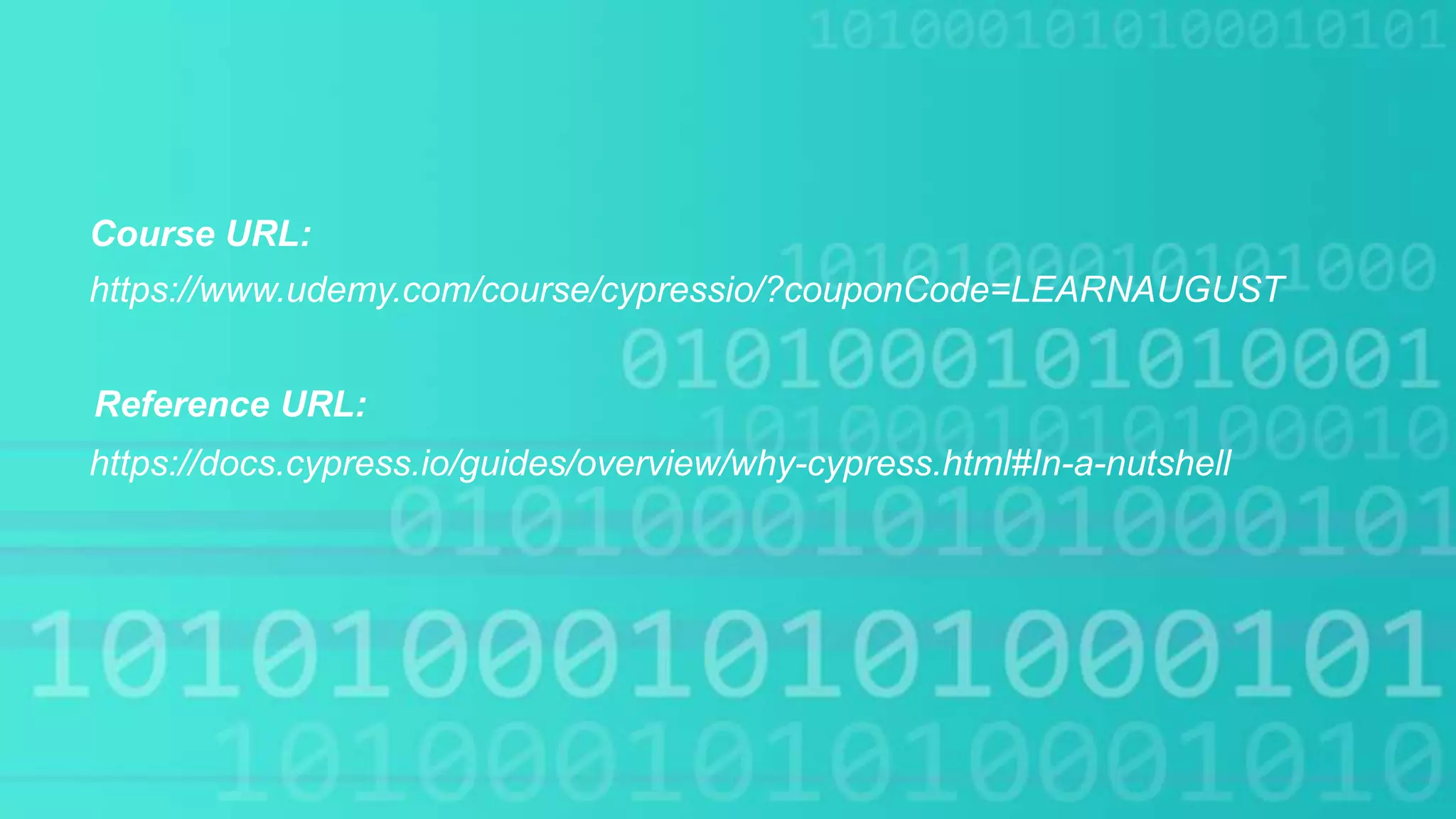 Cypress Test Techniques-Cucumber BDD Framework,TDD,API Tests | PPT Cypress Test Techniques-Cucumber BDD Framework,TDD,API Tests | PPT