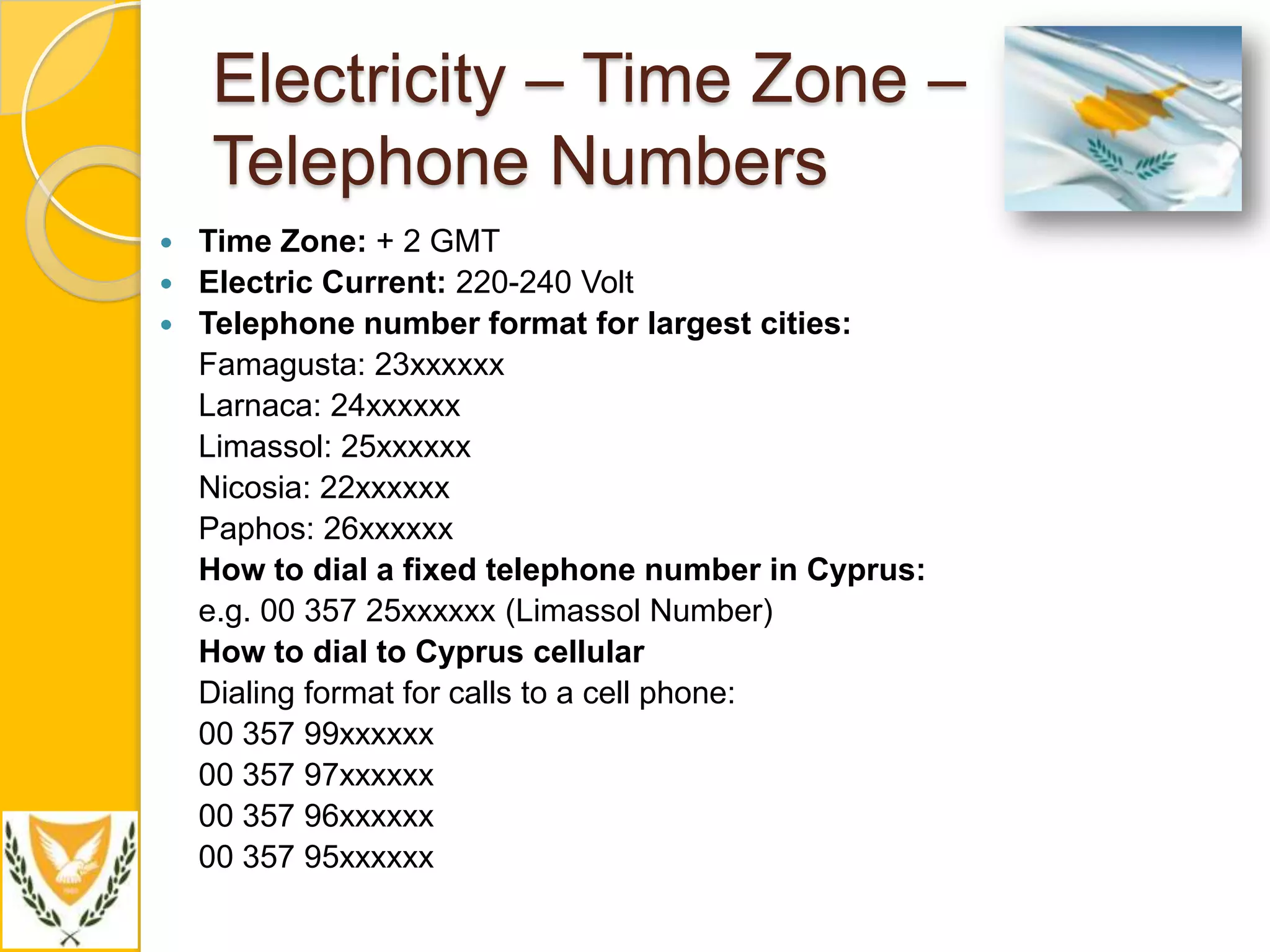 Cyprus my country in numbers | PPTX