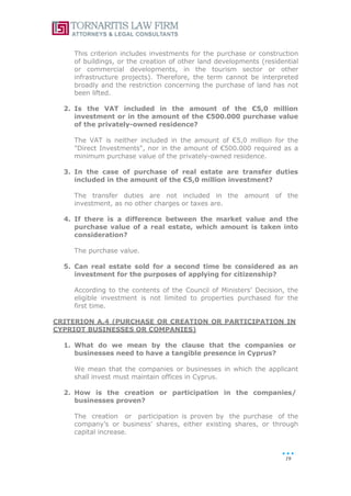 Cyprus Citizenship & Passport Programe | PDF