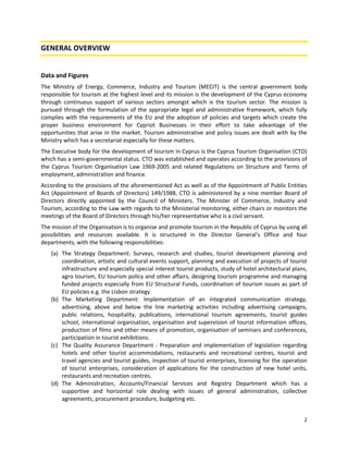 Cyprus Tourism - Country Report | PDF