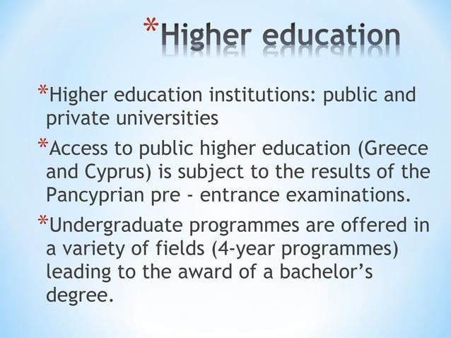 Cyprus Educational System | PPT
