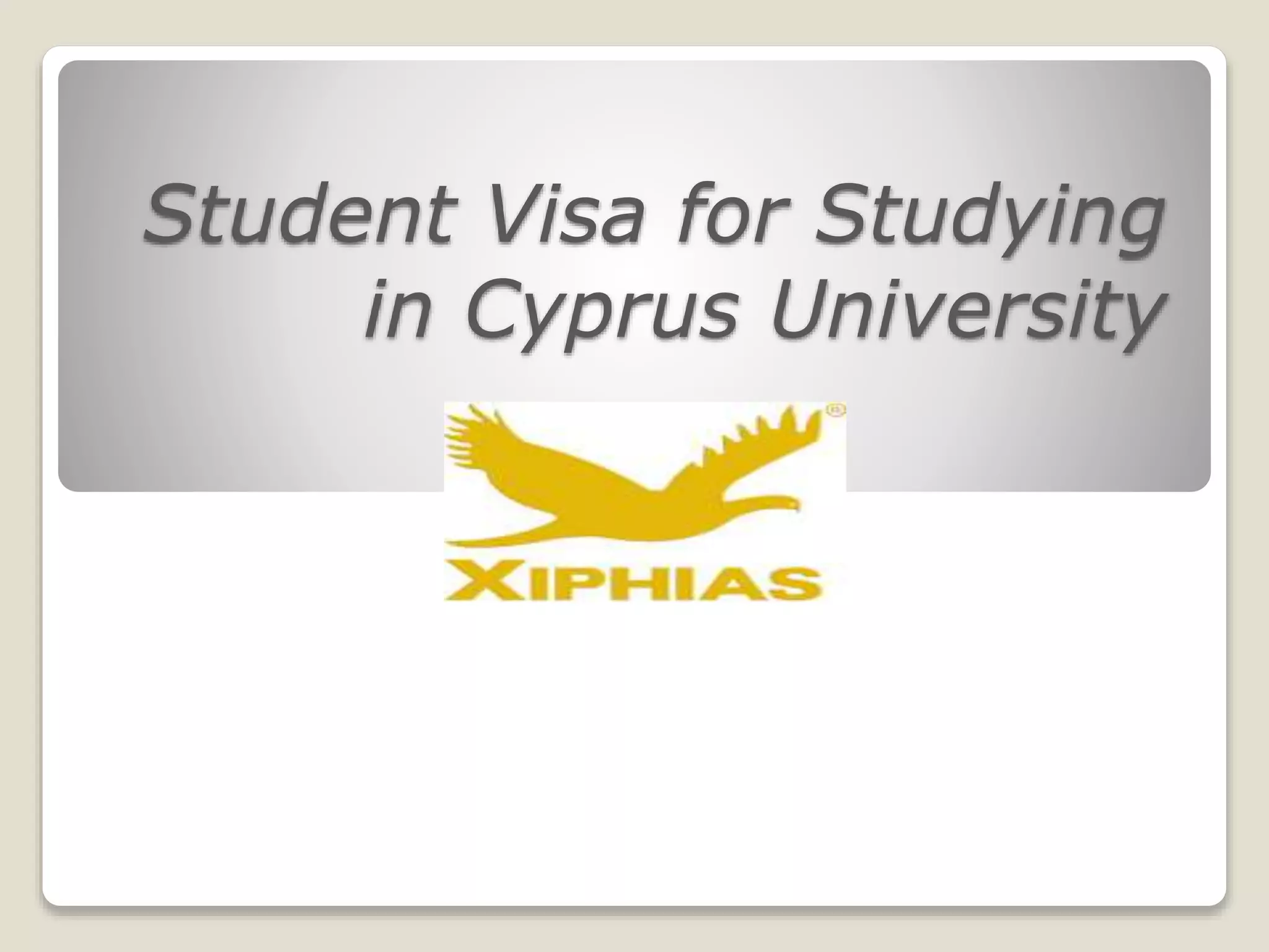 Student Visa for Studying in Cyprus University | PPTX | Undergraduate ...