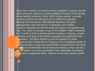 Cyprus review 2012 13 holding companies | PPT