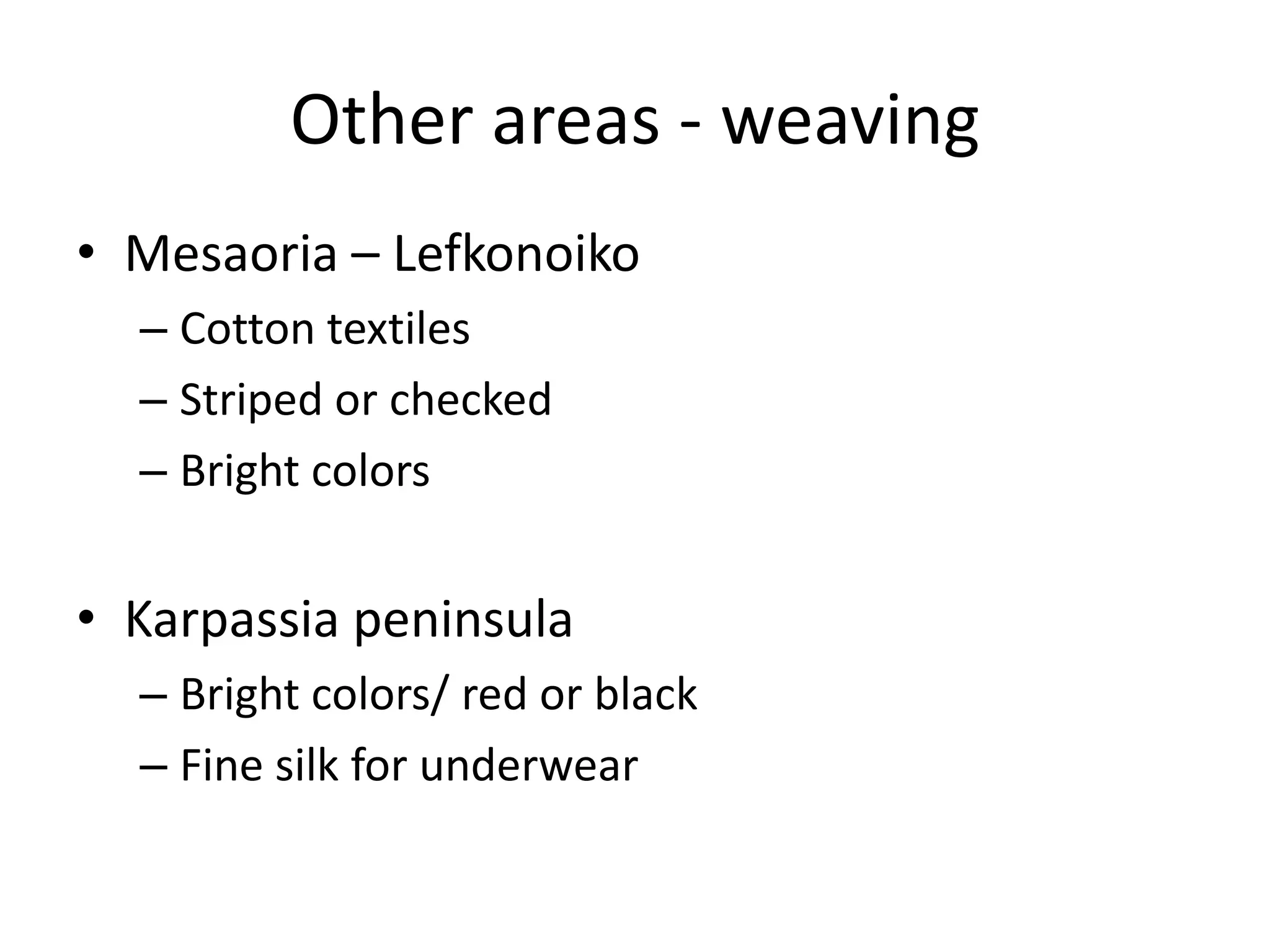 Cyprus traditional textiles | PPSX