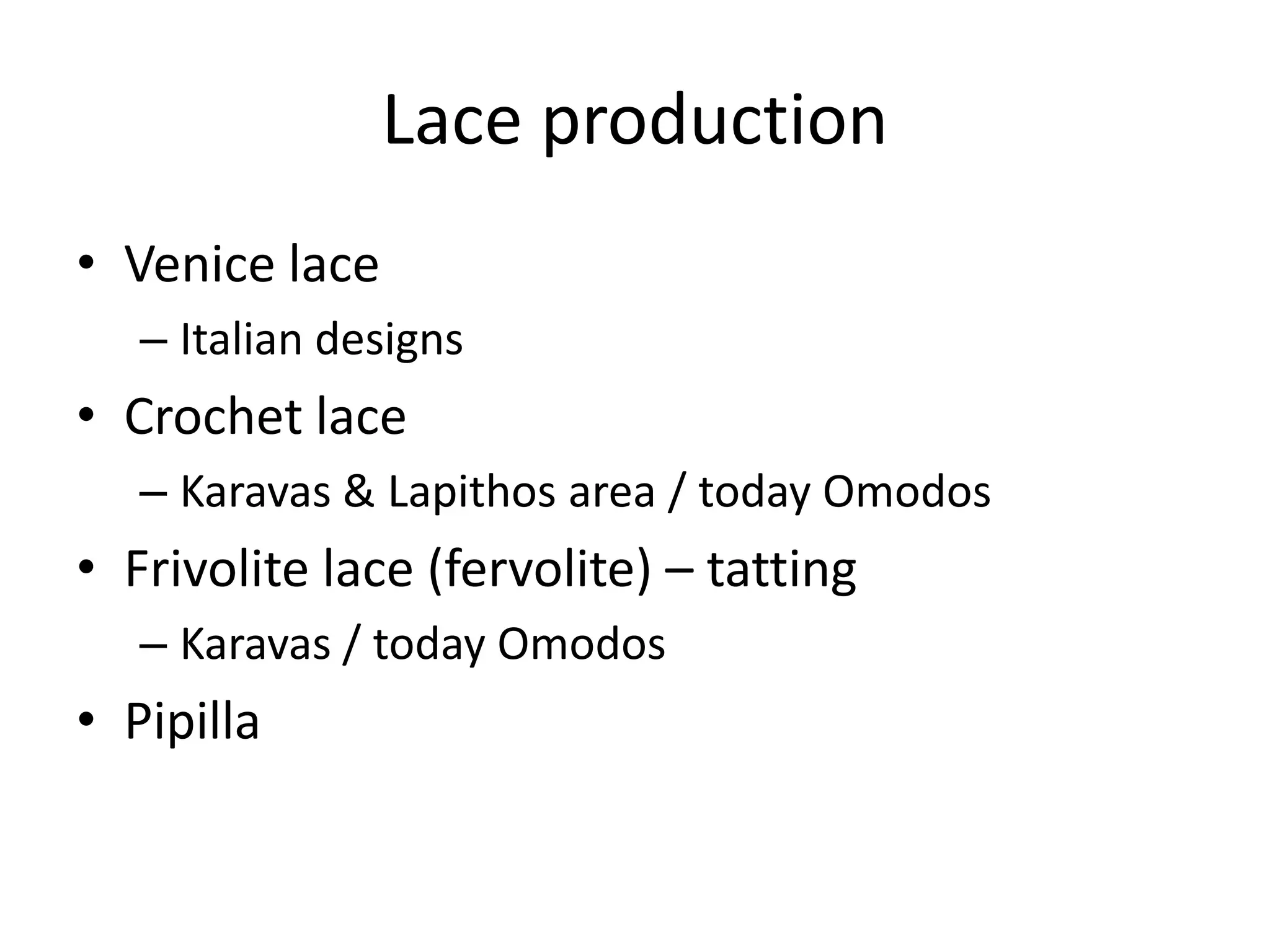 Cyprus traditional textiles | PPSX