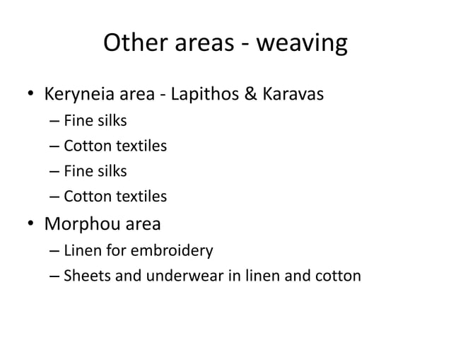 Cyprus traditional textiles | PPSX | Needlework | Arts and Crafts