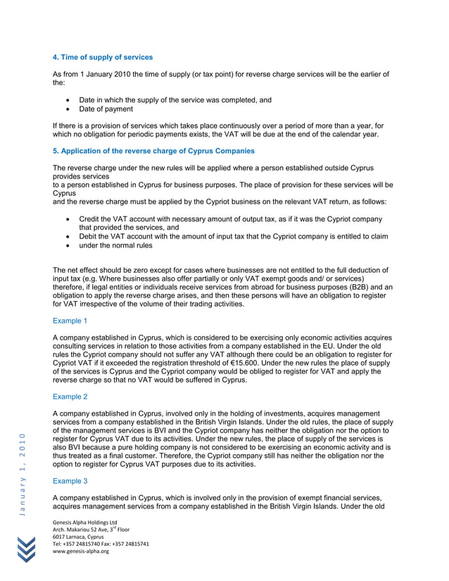 Cyprus Vat Changes | PDF
